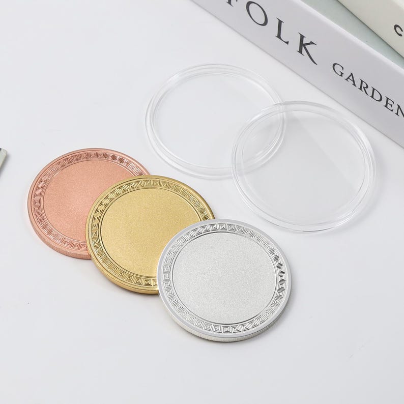 50mm Blank Coins for Engraving- Blank Iron Challenge Coin -silver Blank ...