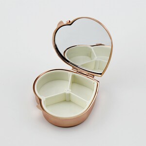 3days Mirror Pill Box Contrainer Compart Mirror Pill Box Weekly Blank ...