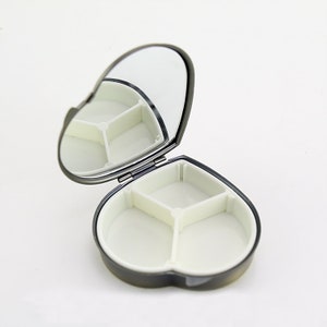 3days Mirror Pill Box Contrainer Compart Mirror Pill Box Weekly Blank ...