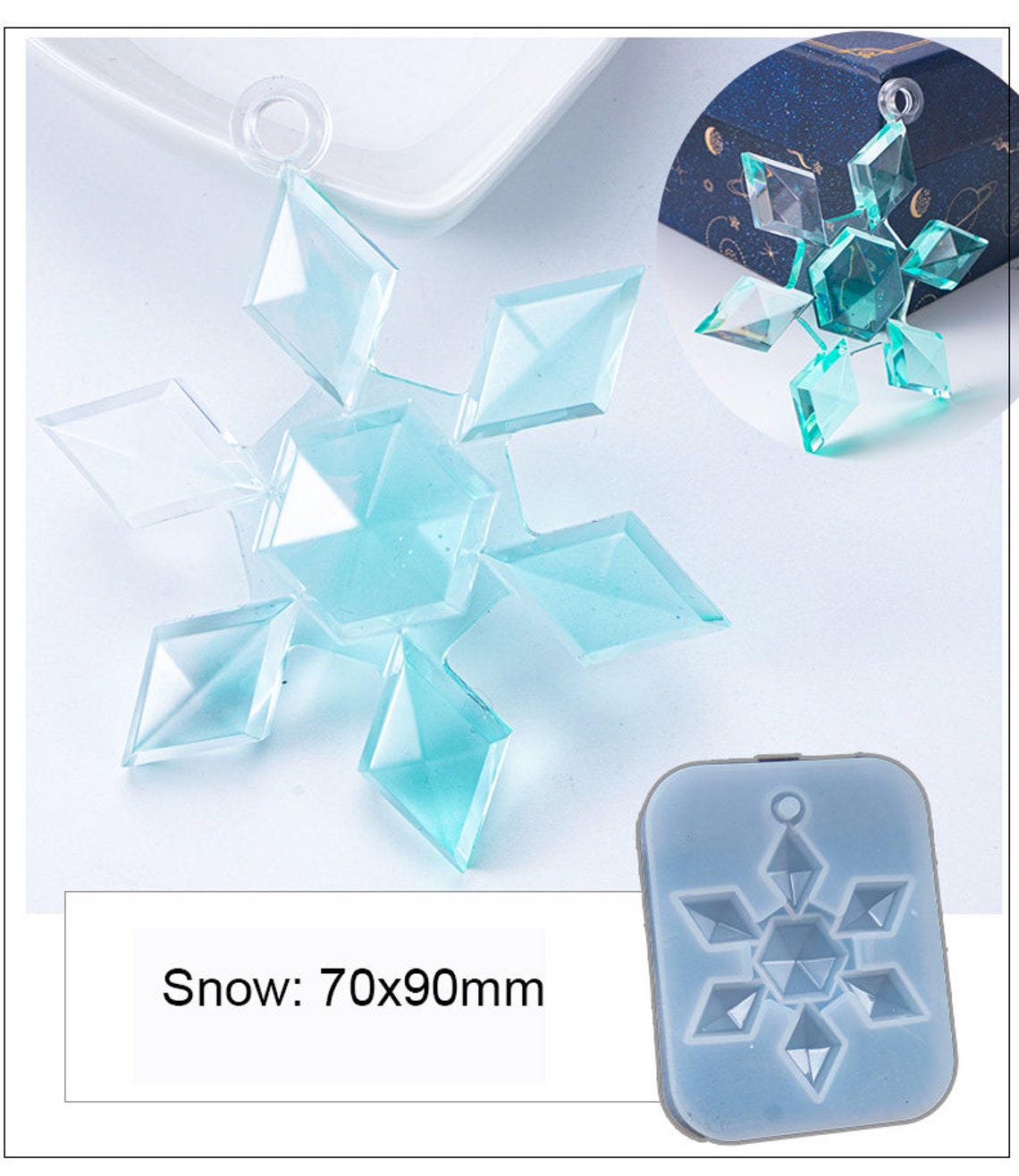 Snow Flakes Mold Snow Silicon Mold DIY Snowflake Handmade | Etsy