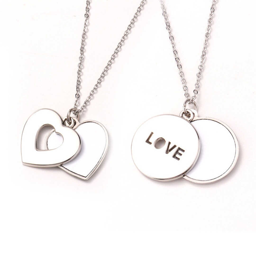 Sublimation Heart Pendant Necklace Dye Sublimation Necklace Blanks ...