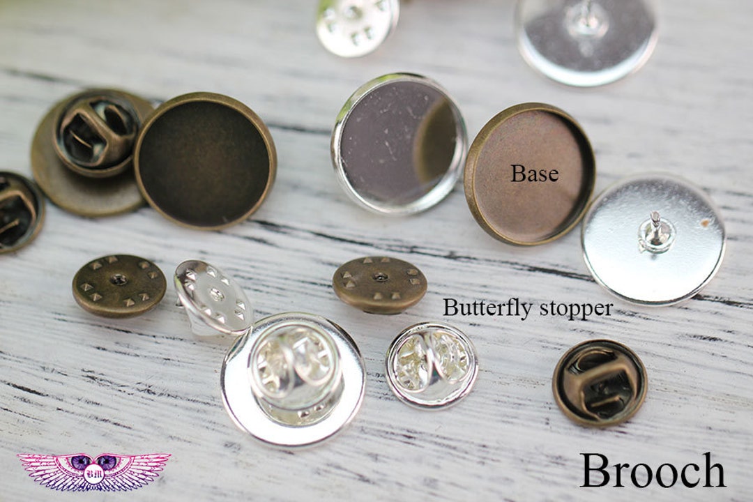 Butterfly Tie Tack Blanks Blank Tie Clip Tie Clip Supply - Etsy