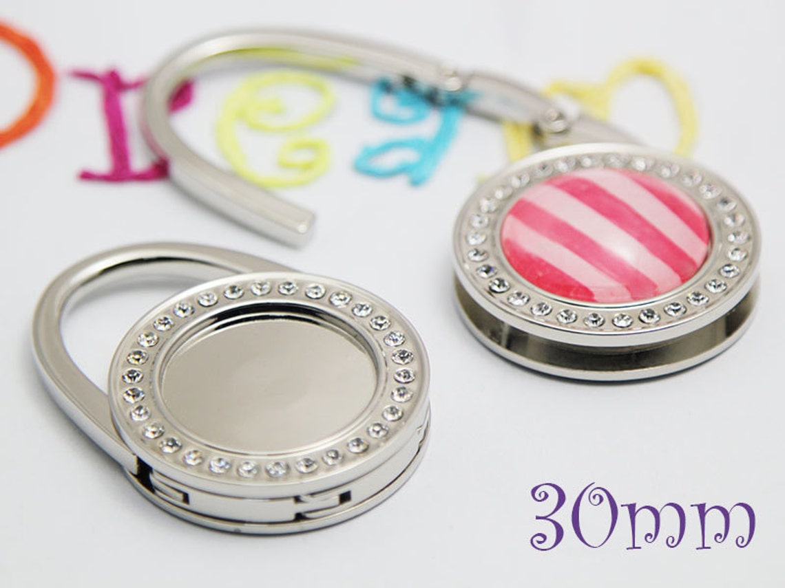 Table Purse Hook - Rhinestone Bling Purse Hook - Portable Purse Hanger ...