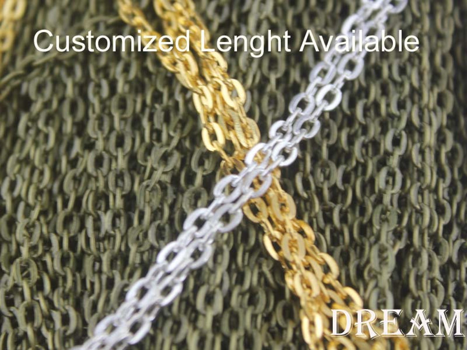 3mm Thick Vintage Oval Chain With Lobster Clasp-oval Plain - Etsy