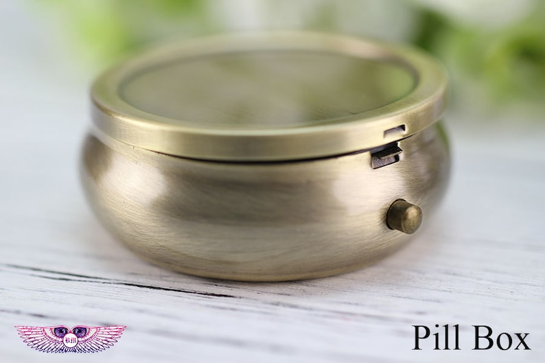 Customize Pill Box - Single Blank Compartment Pill Box Container ...