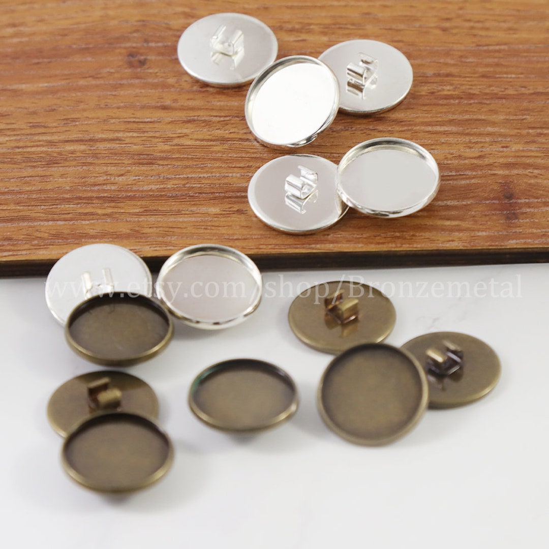 50pcs Cabochon Setting for Hair Rope Ring - Bezel Tray for Hair Tie ...