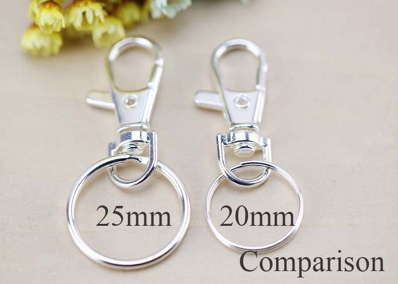 Large Lobster Classps W Split Ring - Lobster Clasps Key Chain Key ...