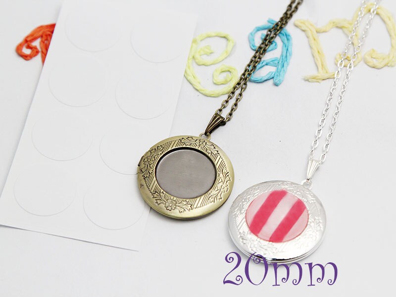 Kits - Photo Locket Blanks 20mm - Brass Vintage Locket Cameo Settings ...
