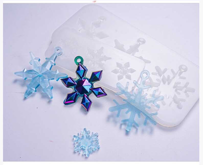 Snow Flakes Mold Snow Silicon Mold DIY Snowflake Handmade - Etsy