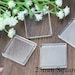 Flat Square Glass Cabochons High Clarity 25mm 1 Inch Square Glass ...