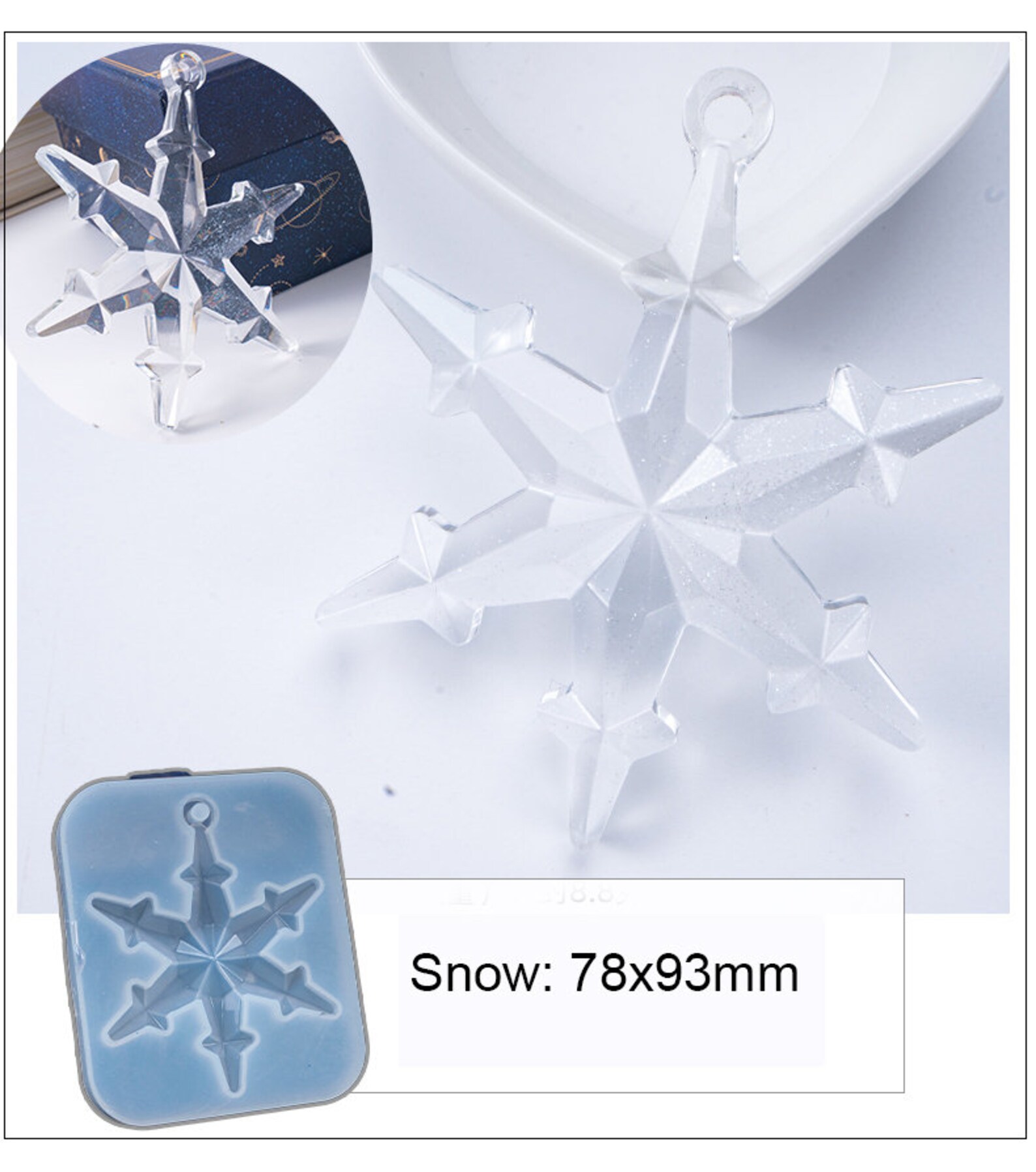 Snow Flakes Mold Snow Silicon Mold DIY Snowflake Handmade - Etsy