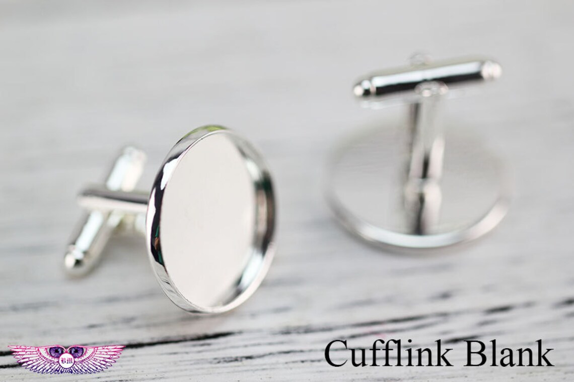 Bezel Cufflink Blanks 20mm Brass French Cufflink Base - Etsy