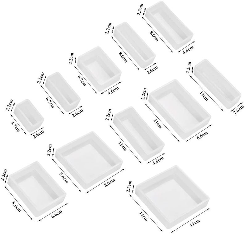 Rectangular Silicone Mold Square Resin Molds for DIY Home | Etsy