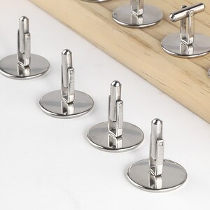 Stainless Steel Cufflink Blanks French Cufflink Base With 10/12/14/16 ...