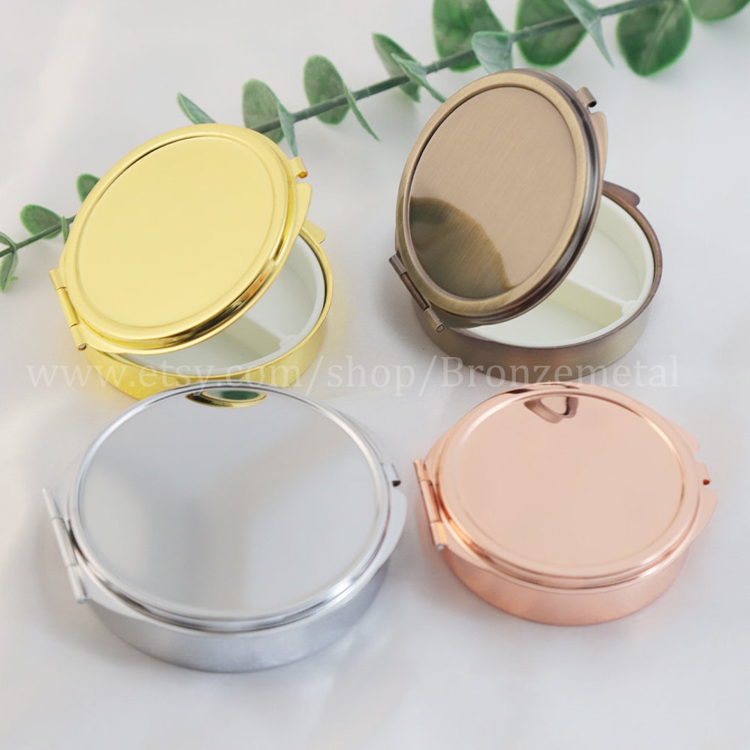 3days Mirror Pill Box Contrainer - Compart Mirror Pill Box - Weekly ...