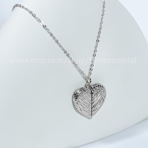 Angel Wings Heart Pendant Locket Necklace - Sublimation Printing Heart ...
