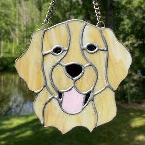 Golden Retriever Stained Glass *PATTERN ONLY* - Etsy