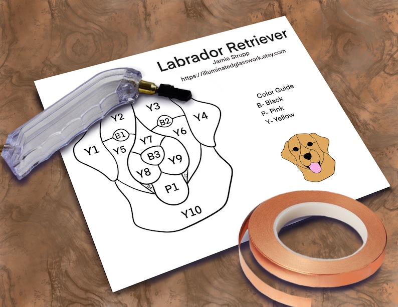Labrador Retriever Stained Glass *PATTERN ONLY* - Etsy