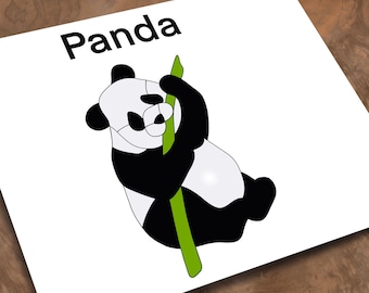 Panda - Stained Glass Pattern - Etsy