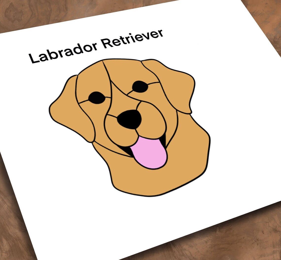 Labrador Retriever Stained Glass *PATTERN ONLY* - Etsy