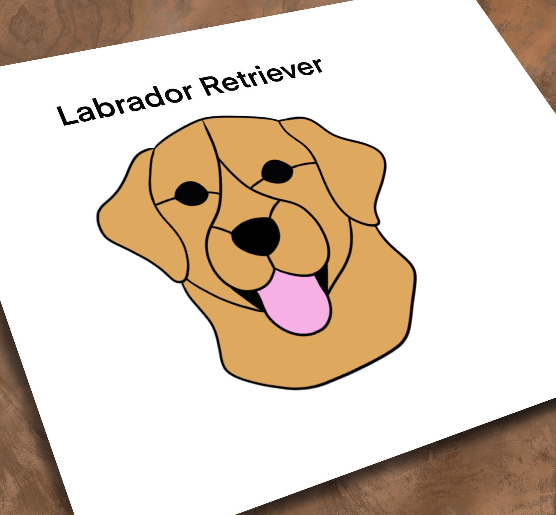 Labrador Retriever Stained Glass *PATTERN ONLY* - Etsy