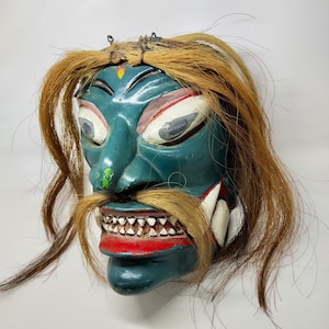 Vintage Rare Ritual Mask Javanese Masque Primitive, Carved Rare ...