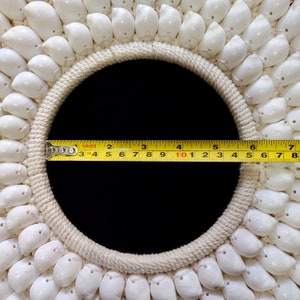 Mini Round Shell Necklace, Tribal Jewelry Display Home Decor, Orange ...