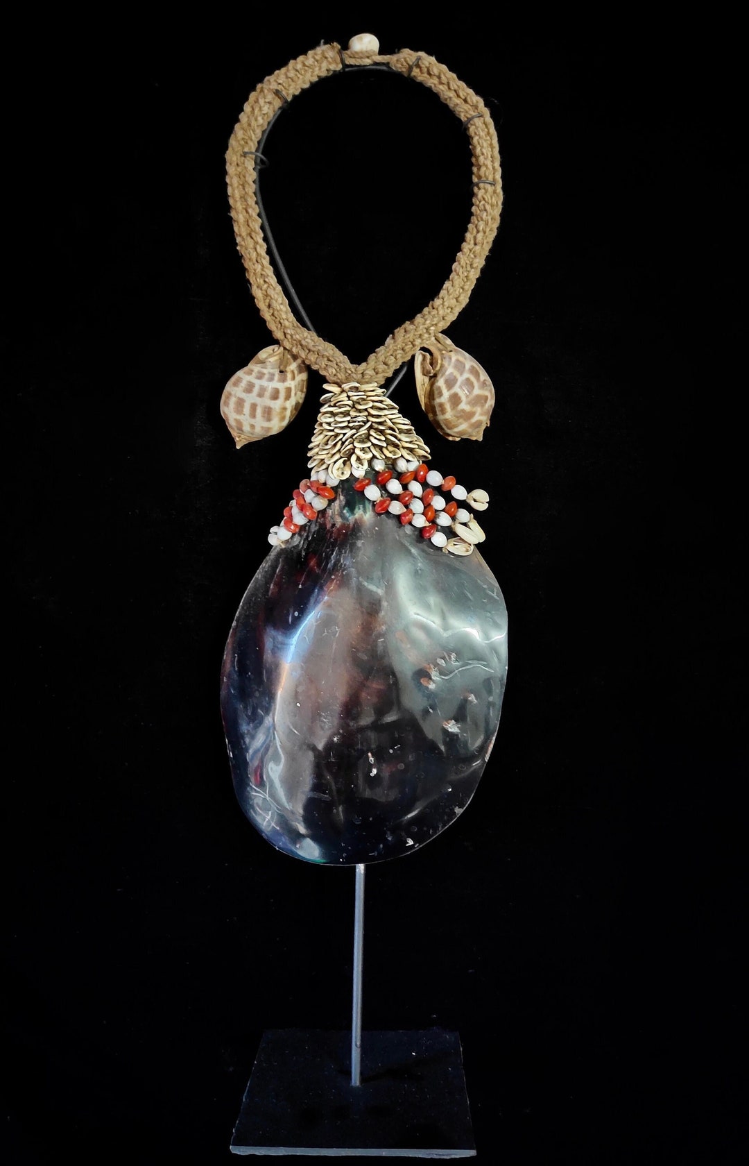 Sea Shell Necklace 19" Jewelry Tribal Women Fashion Ethnic Papua ...