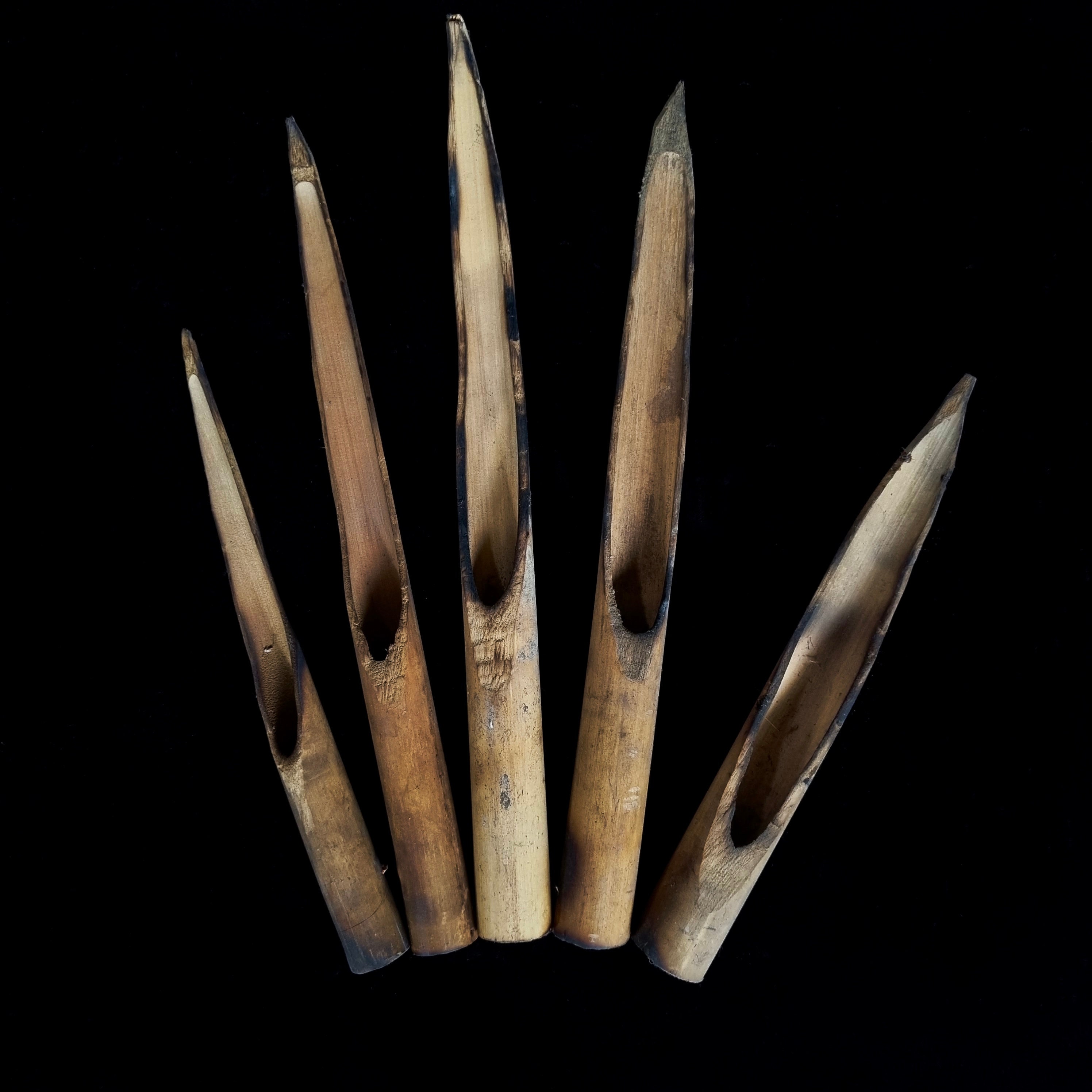 Asmat Bamboo Asaro Claws Mudmen Headhunter Papua New Guinea Carved ...