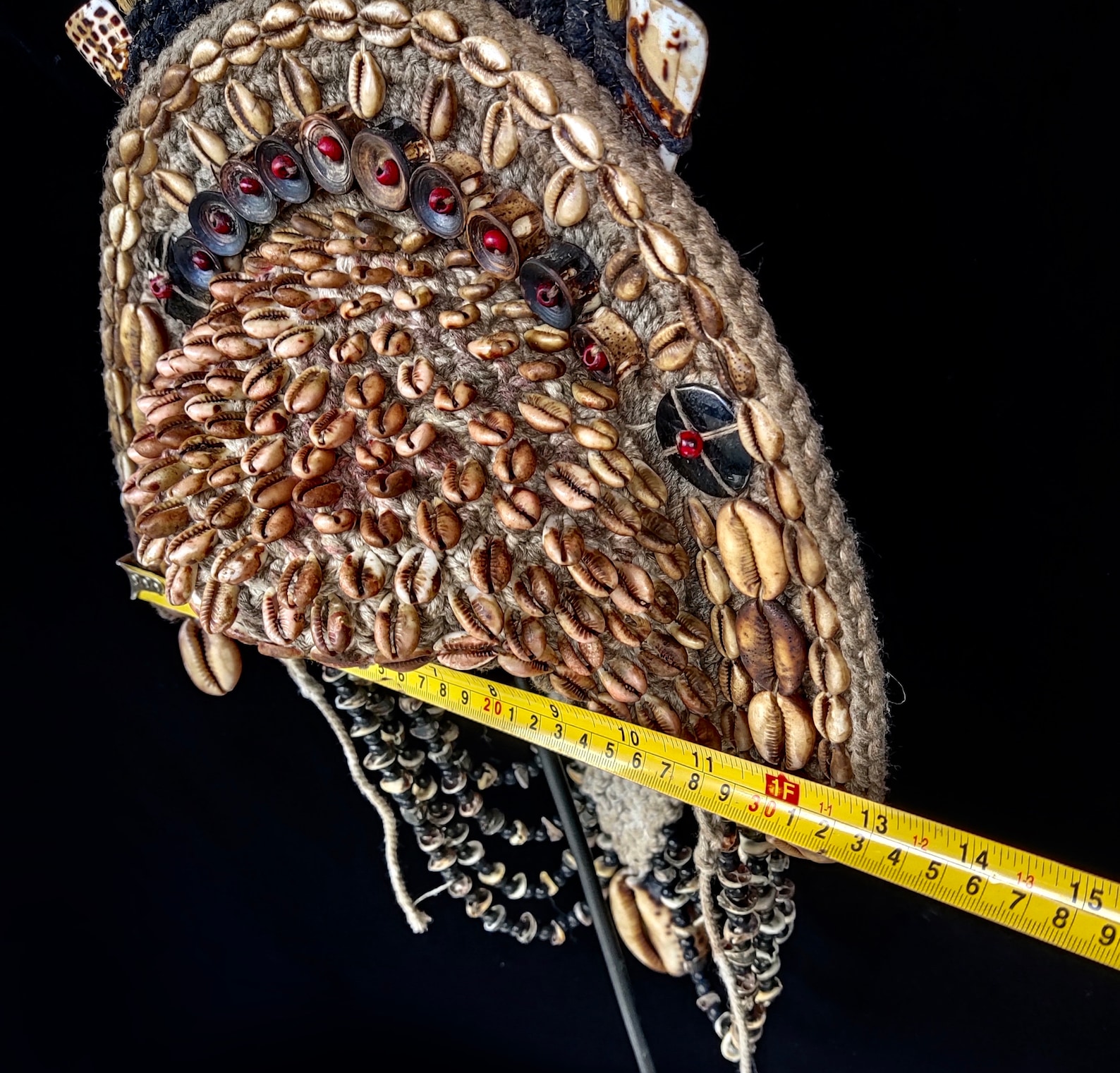 Asmat Warrior Headdress – Cowrie Shell Beaded Tribal Crown Fine Art ...