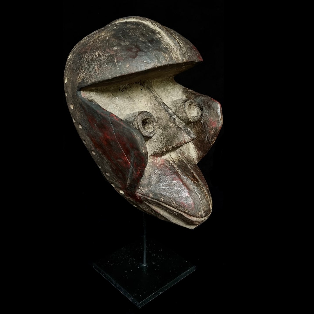 Rare African Dan Kran Mask 1960s Tribal Carved Wooden Sculpture Ritual ...