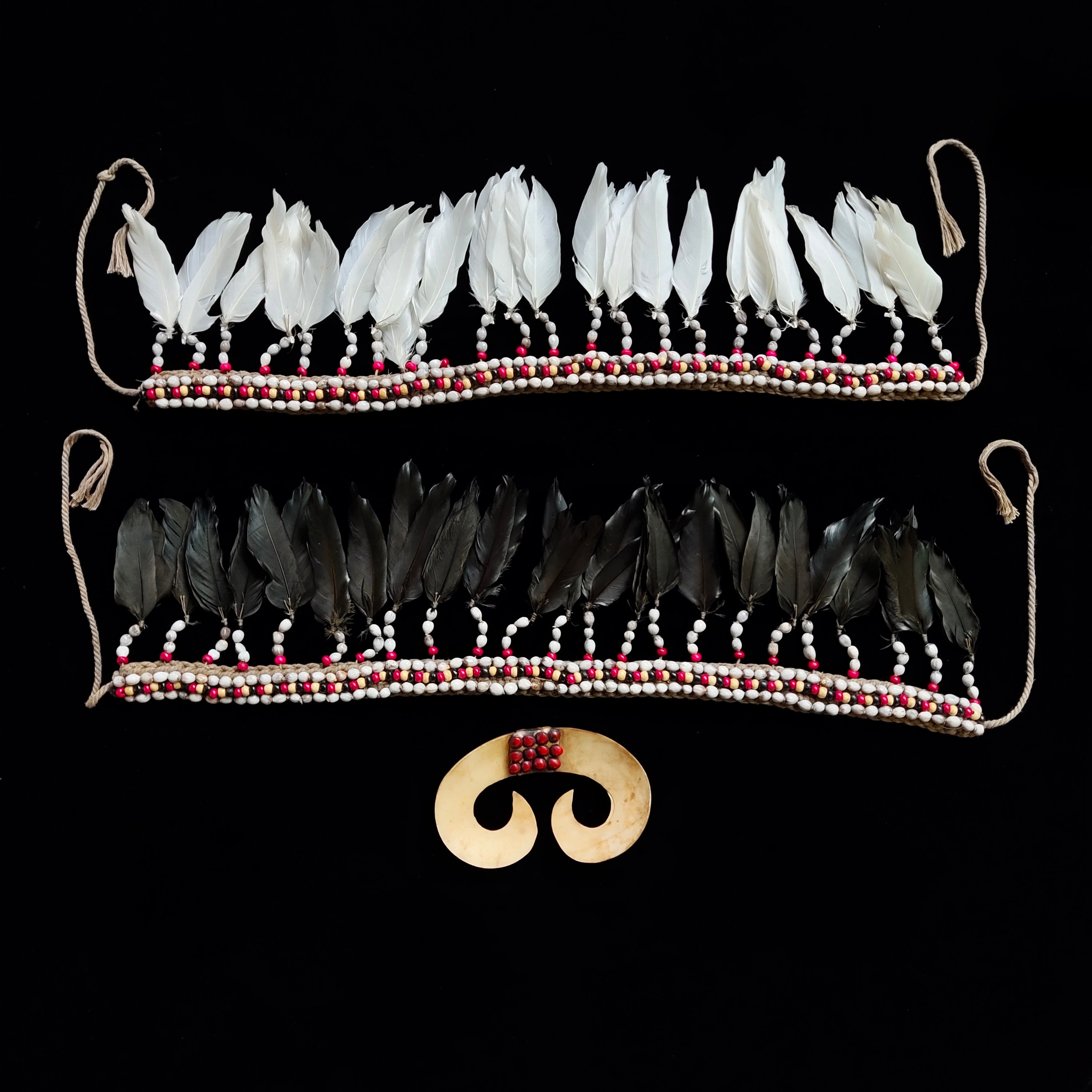 Headhunter Trophy Skull 2 Headdress Bipane Adornments Asmat Cannibals ...