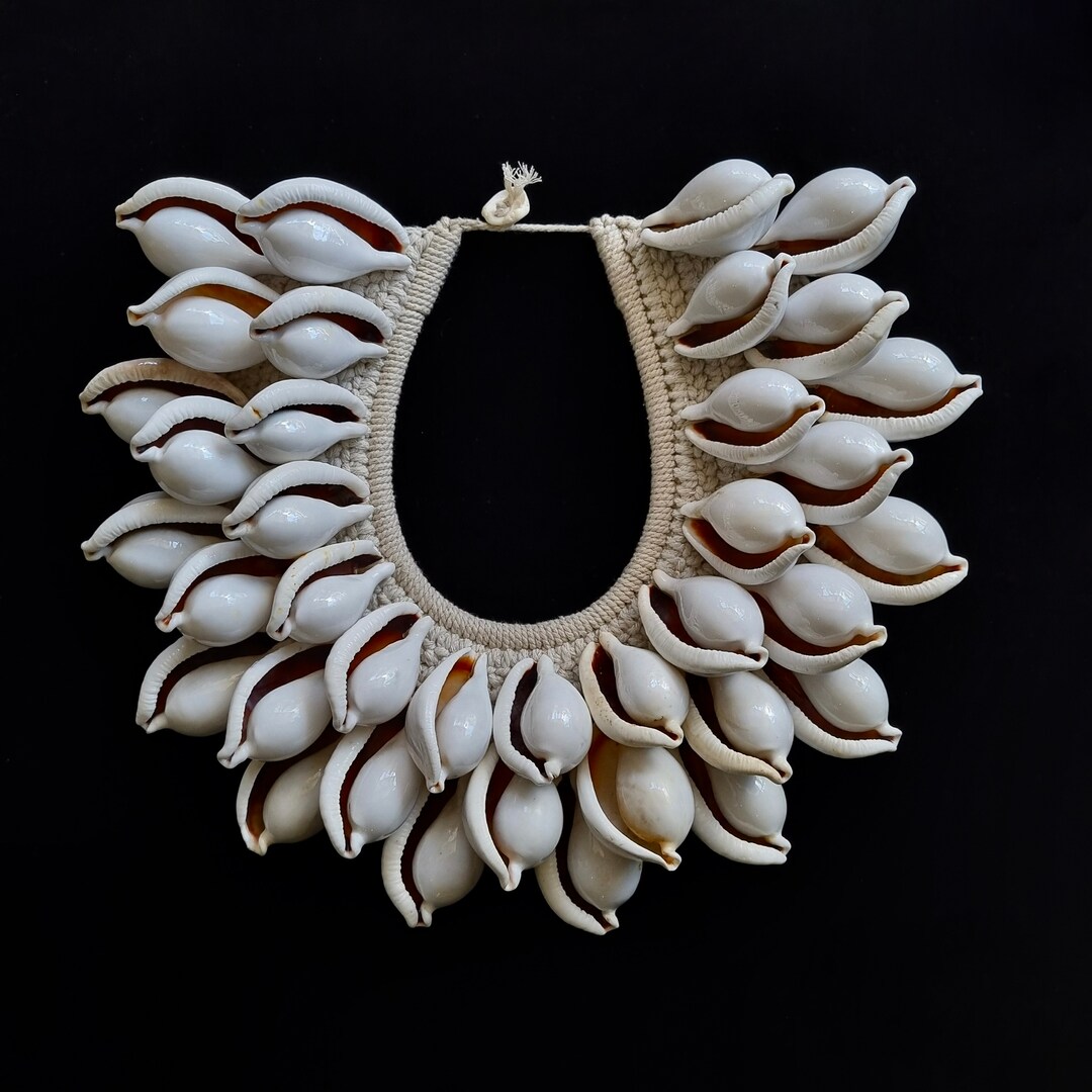 Large Ovula Ovum Shell Necklace, Goddess Collier Cowrie Necklace Womens ...