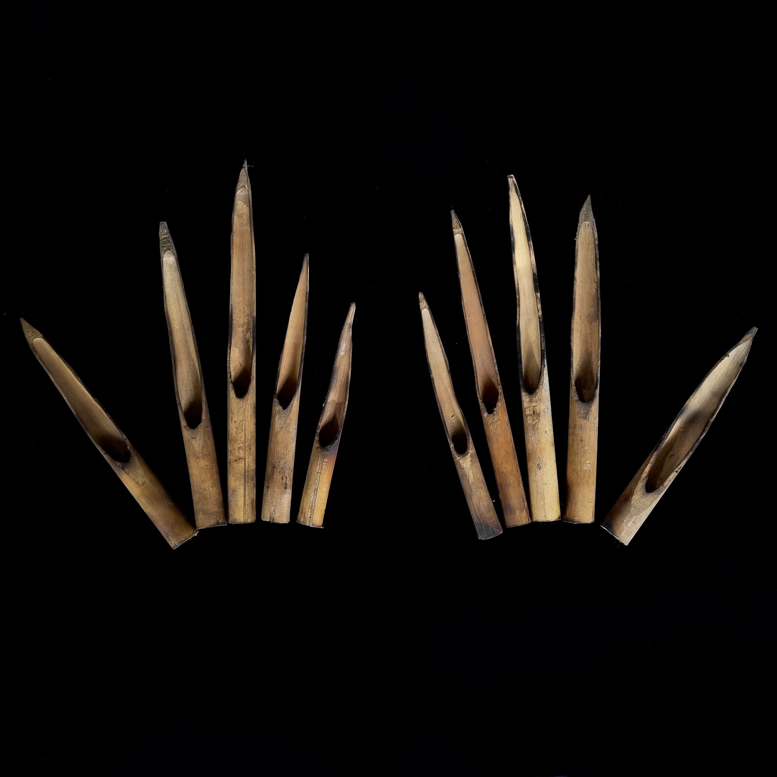 Asmat Bamboo Asaro Claws Mudmen Headhunter Papua New Guinea Carved ...