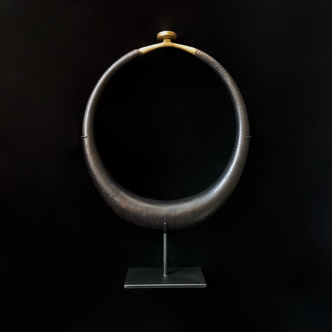 Nias Kalabubu Head Hunter Warrior Necklace 12", Nias Island Coconut ...