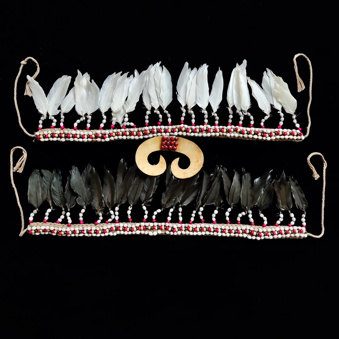 Headhunter Trophy Skull 2 Headdress Bipane Adornments Asmat Cannibals ...