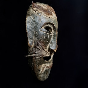 Himalayan Wood Mask Nepal Shamanic Carved Wooden Masque 11" Old ...