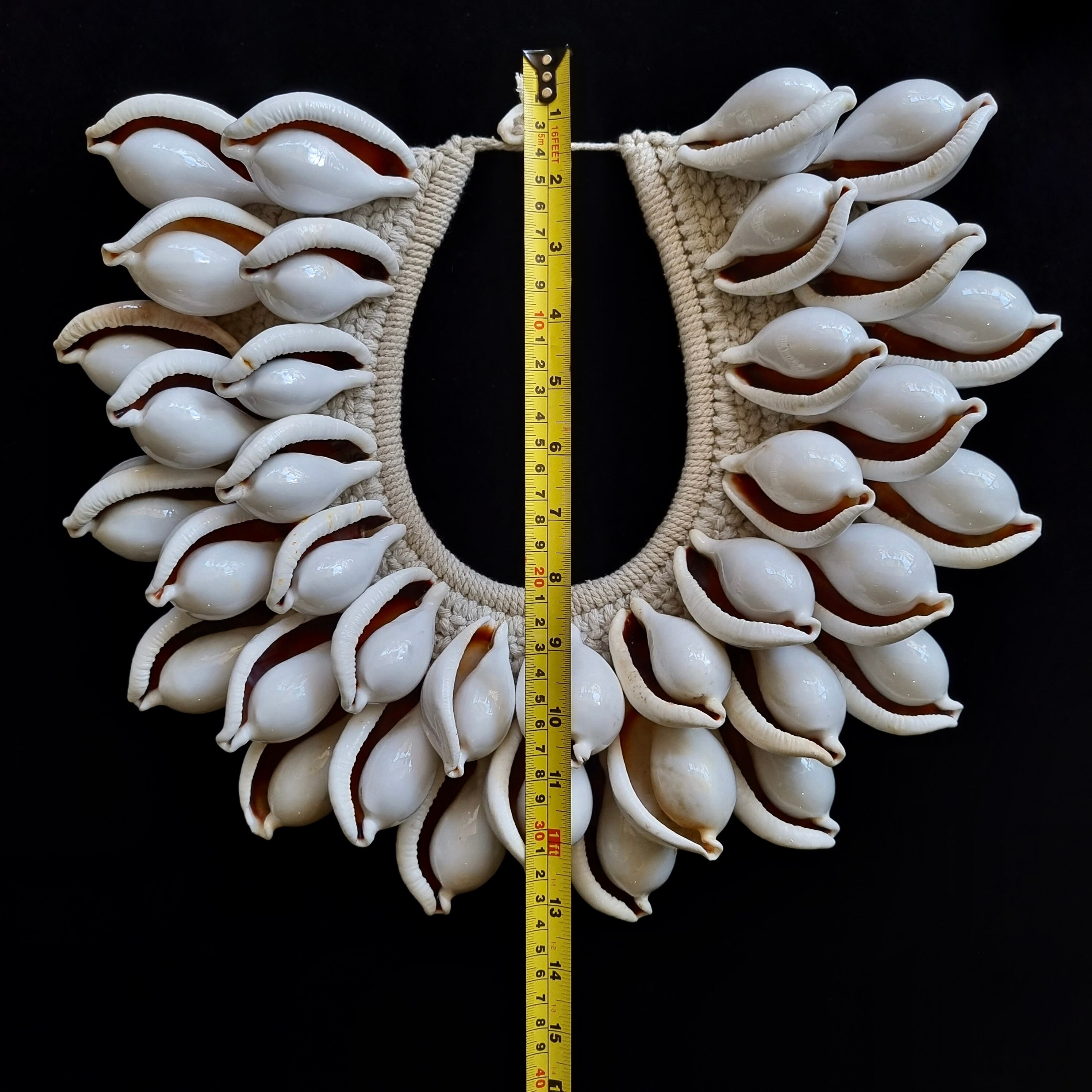 Large Ovula Ovum Shell Necklace, Goddess Collier Cowrie Necklace Womens ...