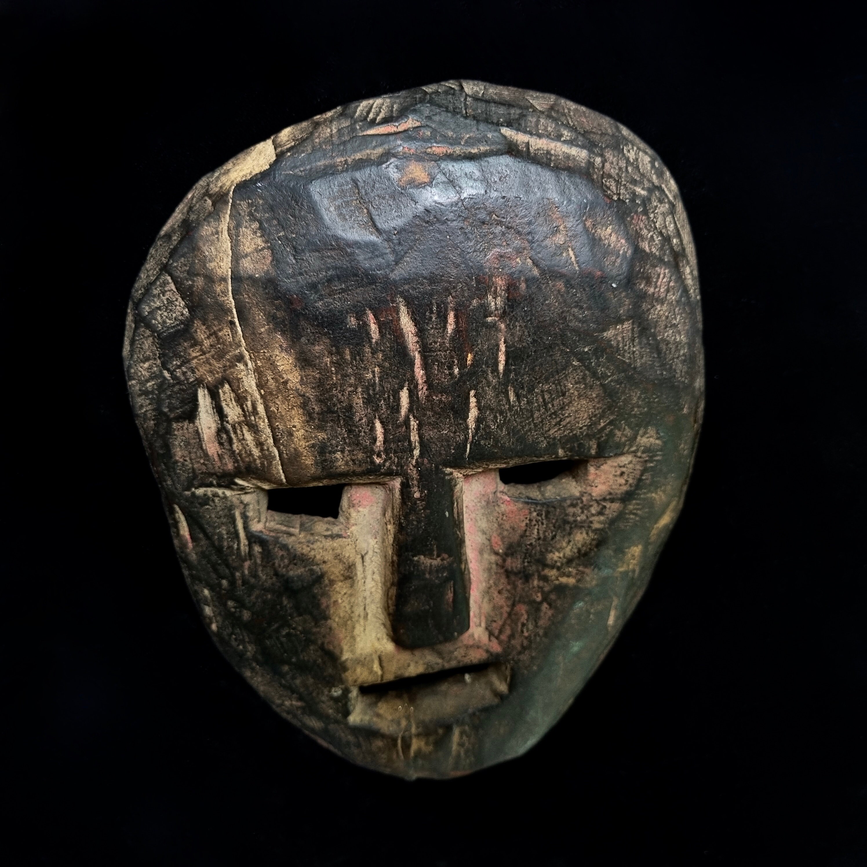 Old Himalayan Wood Shaman Mask Nepal Carved Wooden Masque 9 Primitive ...