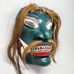 Vintage Rare Ritual Mask Javanese Masque Primitive, Carved Rare ...
