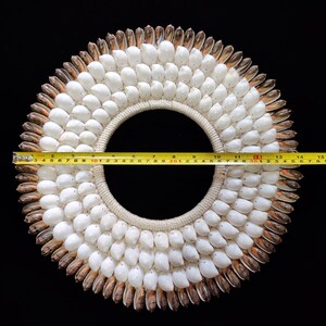 Mini Round Shell Necklace, Tribal Jewelry Display Home Decor, Orange ...