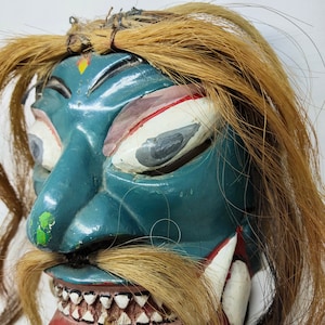 Vintage Rare Ritual Mask Javanese Masque Primitive, Carved Rare ...