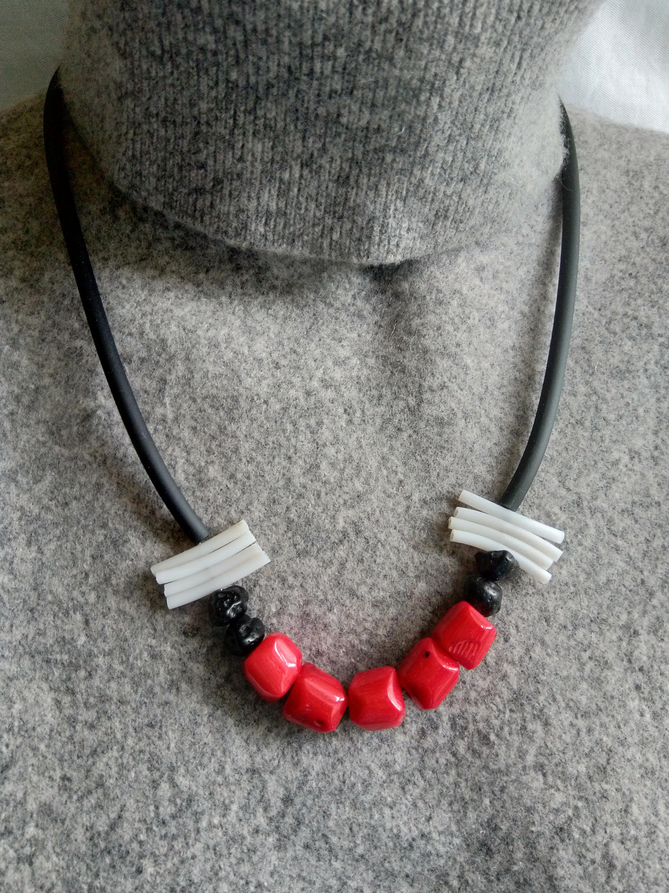 Contemporary Jewelry, Bib Statement Necklace, Unusual Necklace, Modern ...