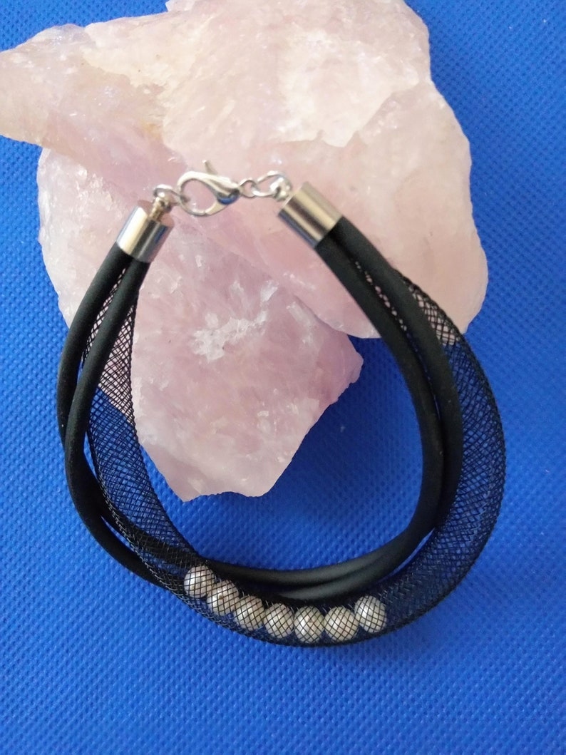 Contemporary Jewelry, Modern Bracelets, Mesh Bracelets With Freshwater ...