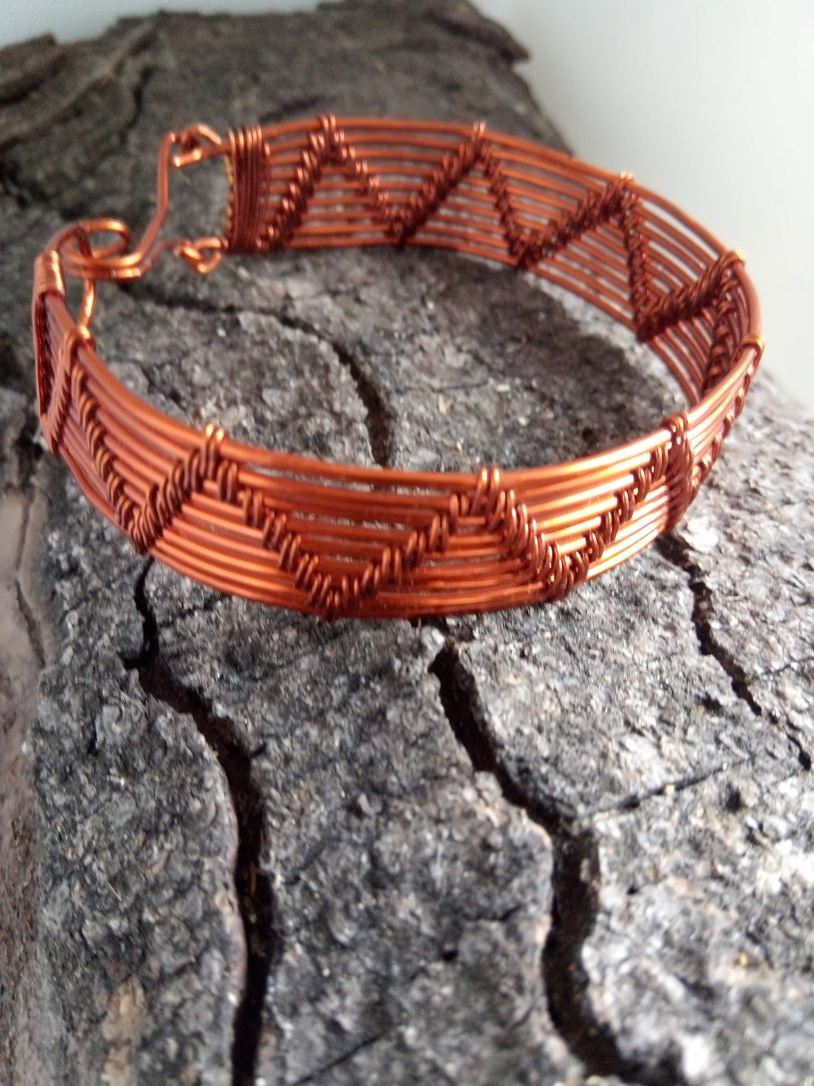 Coper Wire Bracelet Handmade Wire Bracelet Wire Wrapped - Etsy