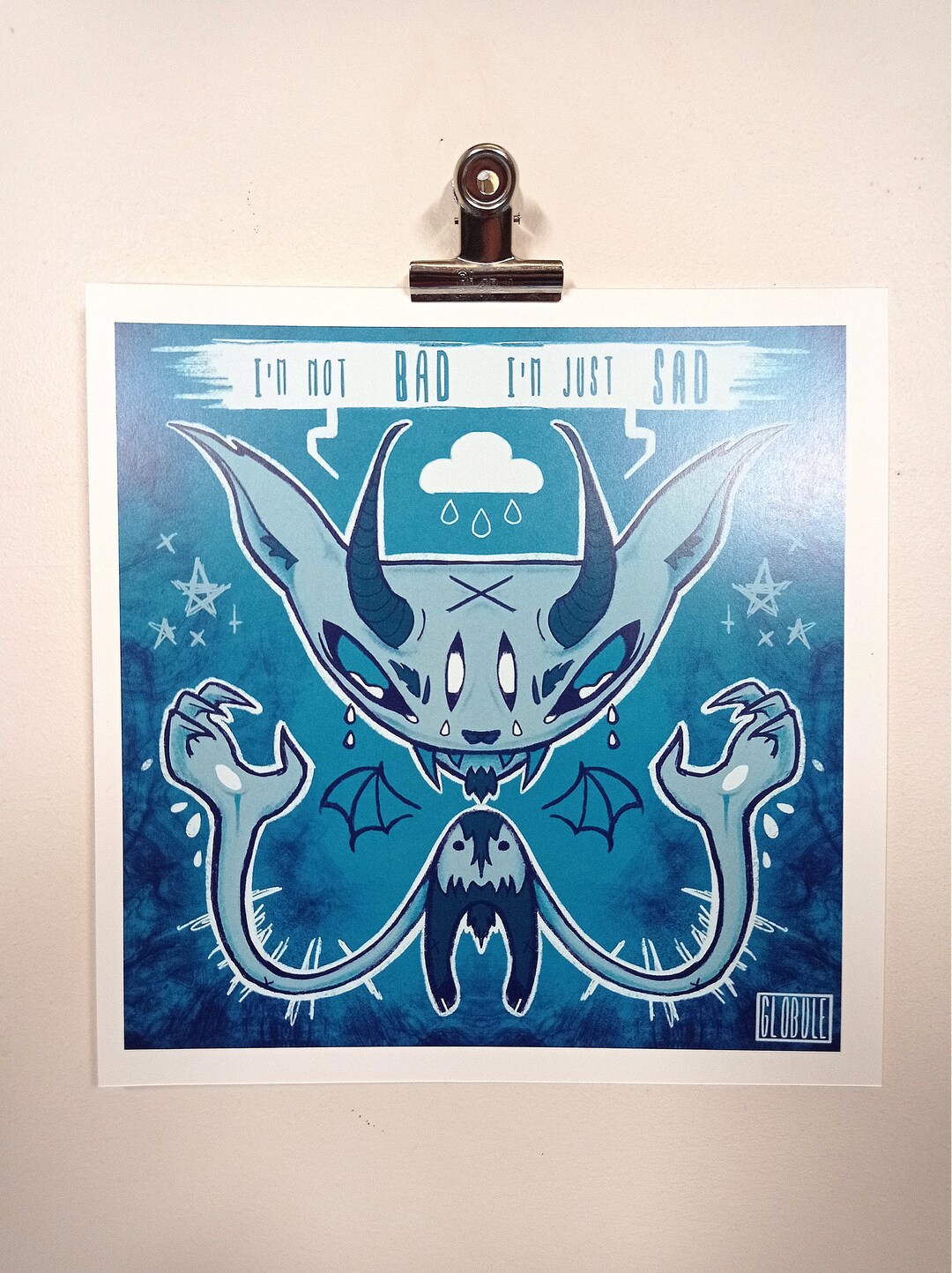 'i'm Not Bad I'm Just Sad' Art Print - Etsy
