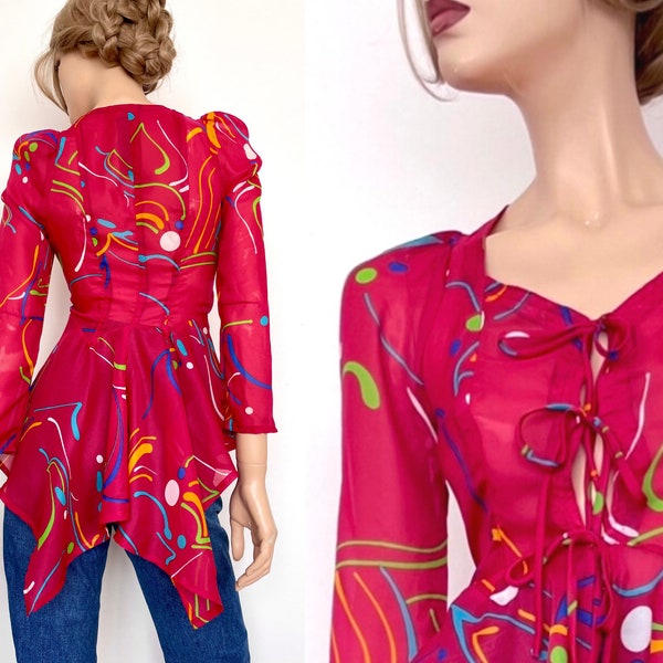 Handkerchief Blouse - Etsy