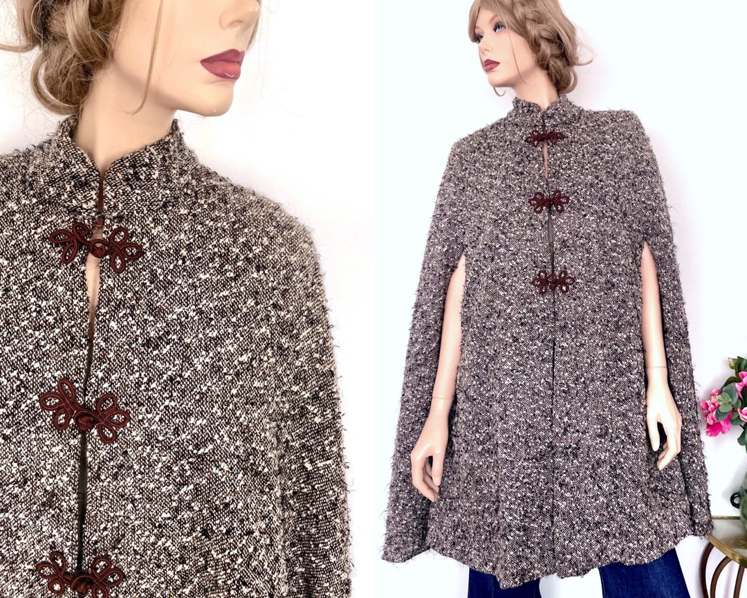 Vintage Ladies Woollen Cloak/cape 70s Hippie Boho Outerwear - Etsy