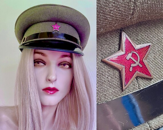 Vintage Soviet Ussr Russian Army Military Officer Kha… Gem