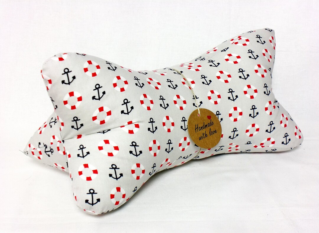 Reading Bones Bone Pillow Neck Pillow Anchor Light Gray Red 17 - Etsy UK